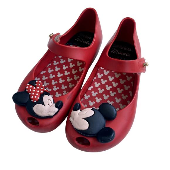 Mini Melissa | Shoes | Mini Melissa Mickey And Minnie Mouse Mary Janes ...
